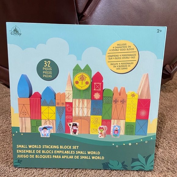 Disney | Toys | Disney Parks Small World Stacking Wood Block Set 32 ...
